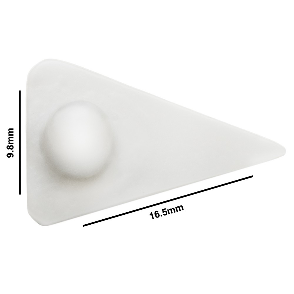 Spinvane® Teflon® Coated White Triangular Magnetic Stir Bar, Bel-Art ...