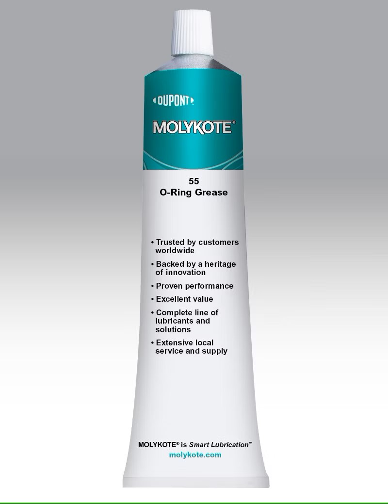 Molykote 55 O-Ring Grease White 5.3 oz (153G) Tube, Dupont